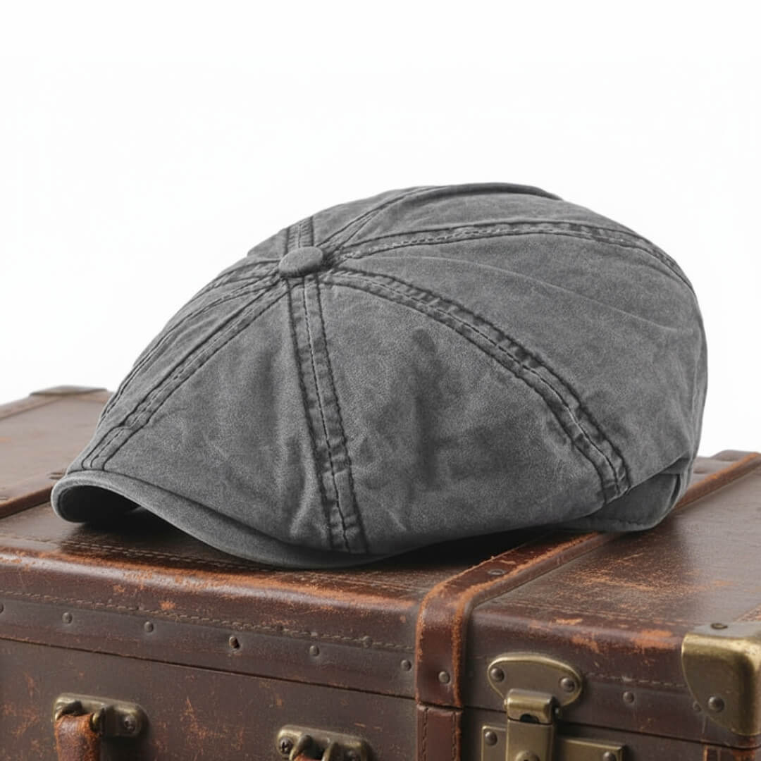Washed Cotton Newsboy Cap | MALIBU – Henry's Caps